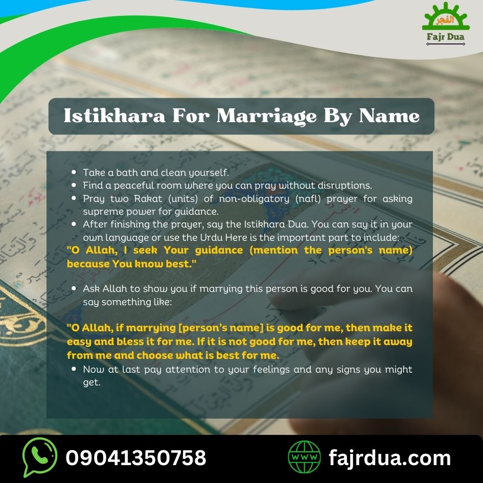 Magical Istikhara For Marriage By Name - How To Perform Istikhara In ...